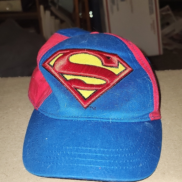 DC. | Accessories | Superman Kids Cap Blue And Red | Poshmark